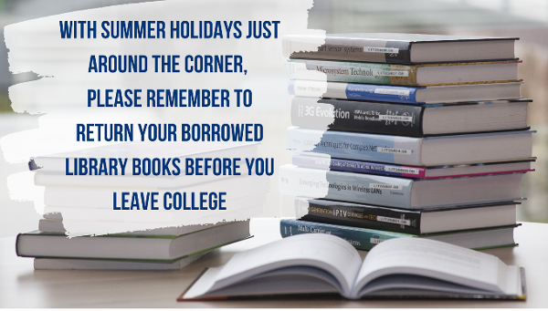 Please remember to return your borrowed library books before the summer ...
