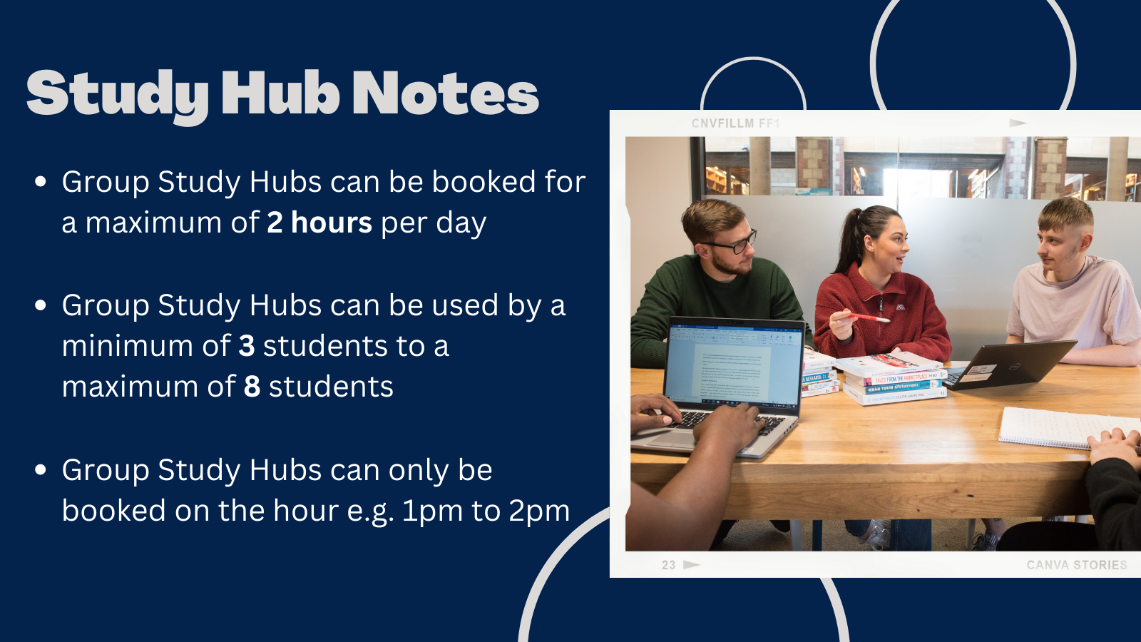 Cork Campus Library - Book Student Study Hubs